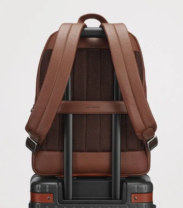 CARL FRIEDRIK Ayrton Leather Backpack - Brown