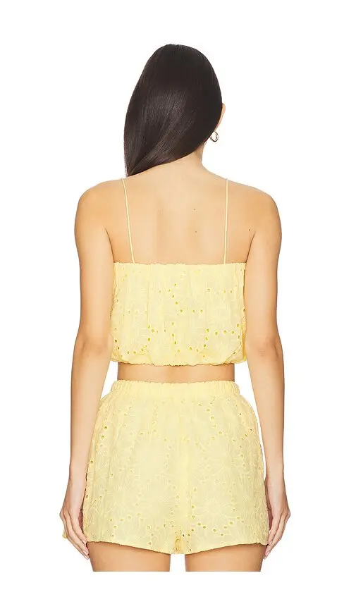 LOVERS AND FRIENDS Josie Cropped Eyelet Top