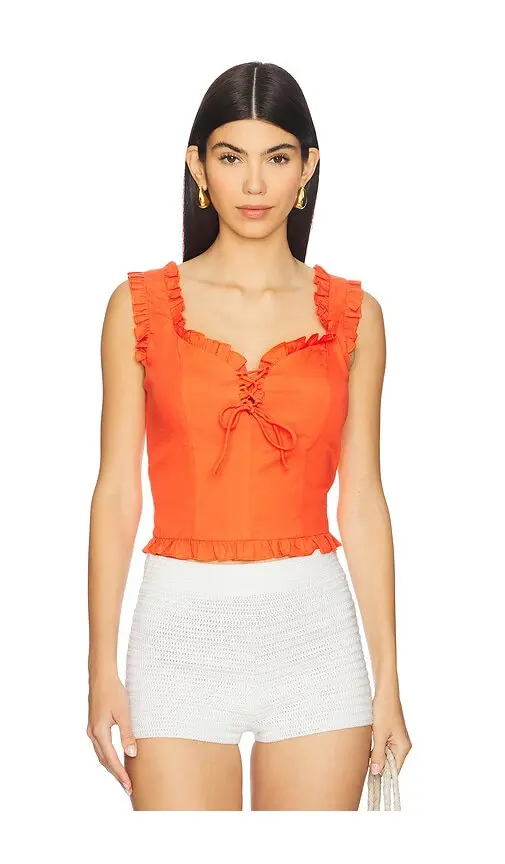 Astr The Label Raelyn Top - Orange
