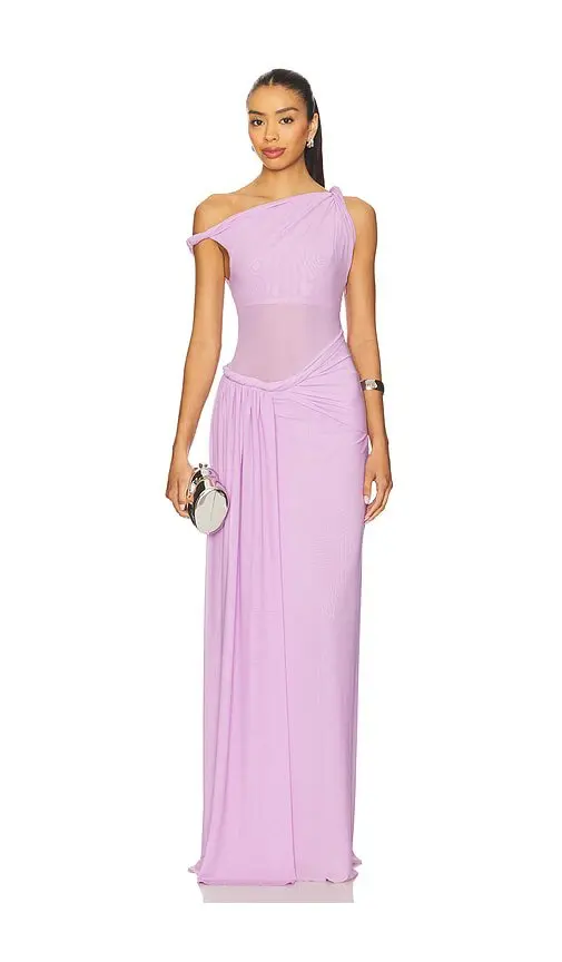 Misha Collection Sisal Maxi Dress - Lavender