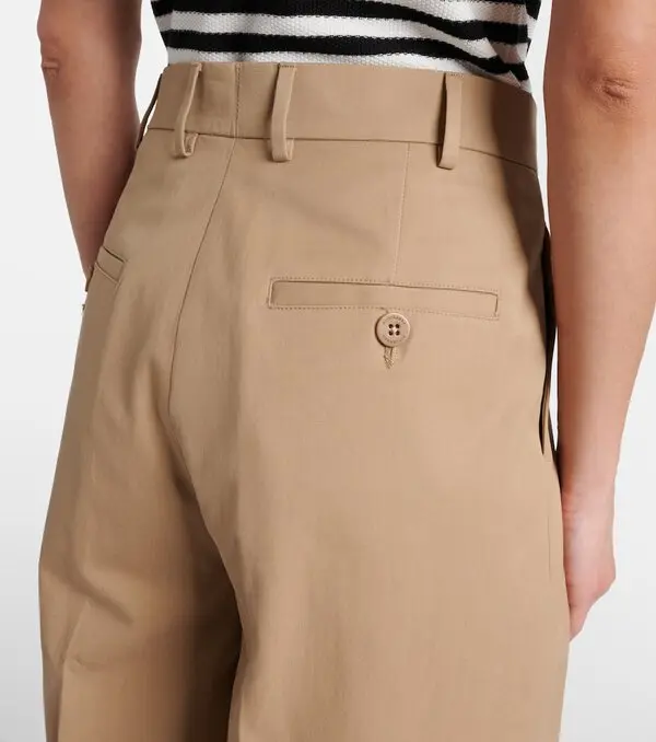 Altuzarra High-rise Cotton Wide-leg Trousers