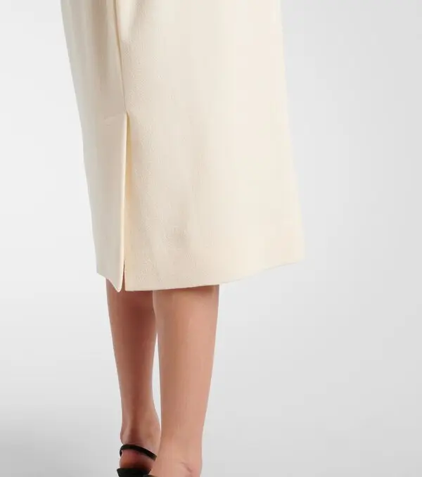 Dolce & Gabbana Virgin Wool Pencil Skirt