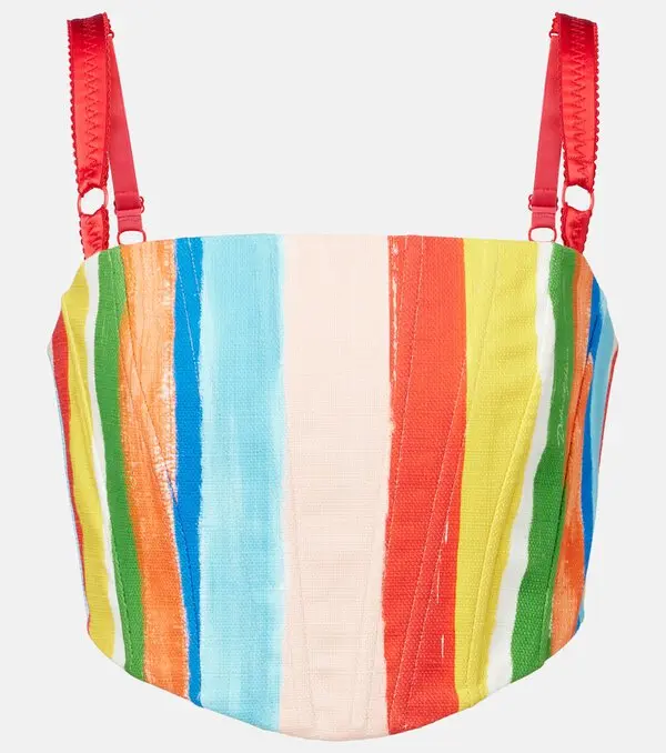 Dolce & Gabbana Striped Cotton-blend Tank Top