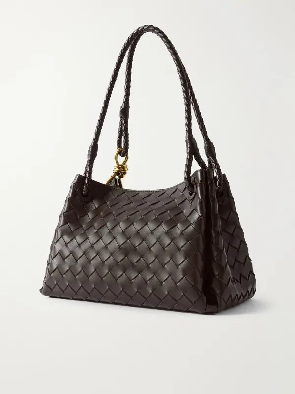 Bottega Veneta Parachute Medium Shoulder Bag - Brown