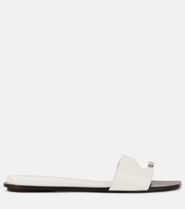 Tory Burch Leather Open Toe Sandals - White