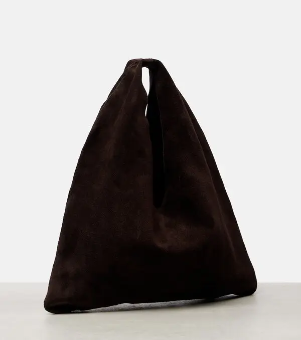 THE ROW Bindle Small Suede Top-handle Bag - Brown