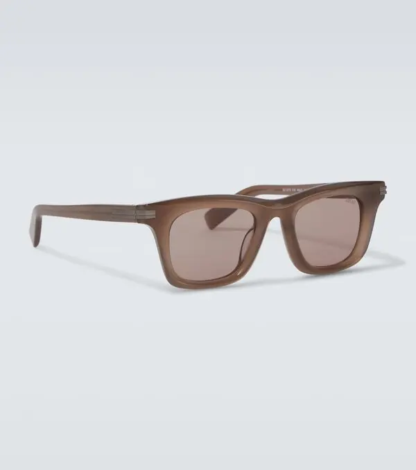 Zegna Rectangular Sunglasses - Brown