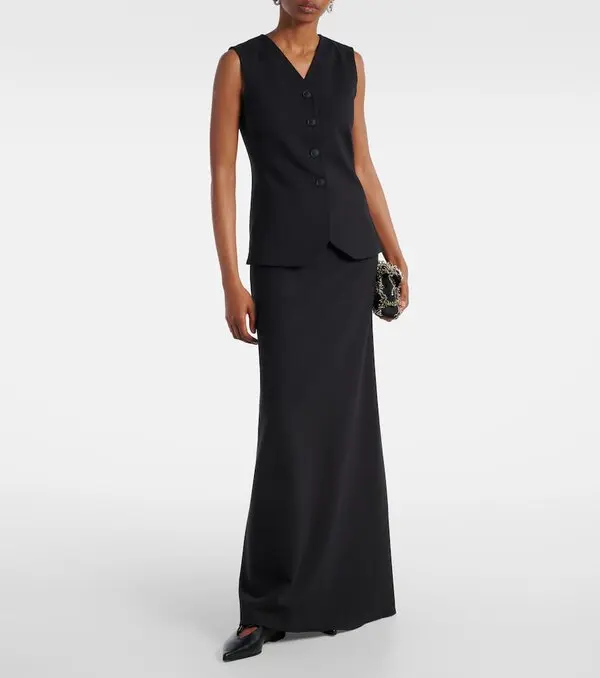 Max Mara Vernice Jersey Maxi Skirt