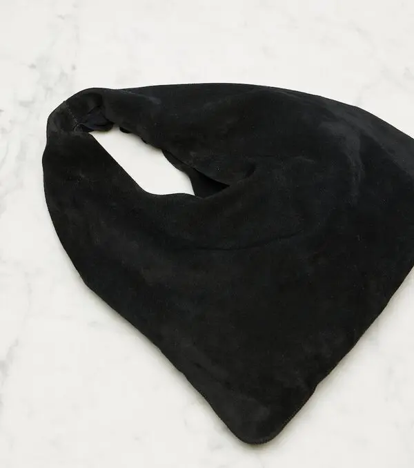 THE ROW Bindle Small Suede Top-handle Bag - Black