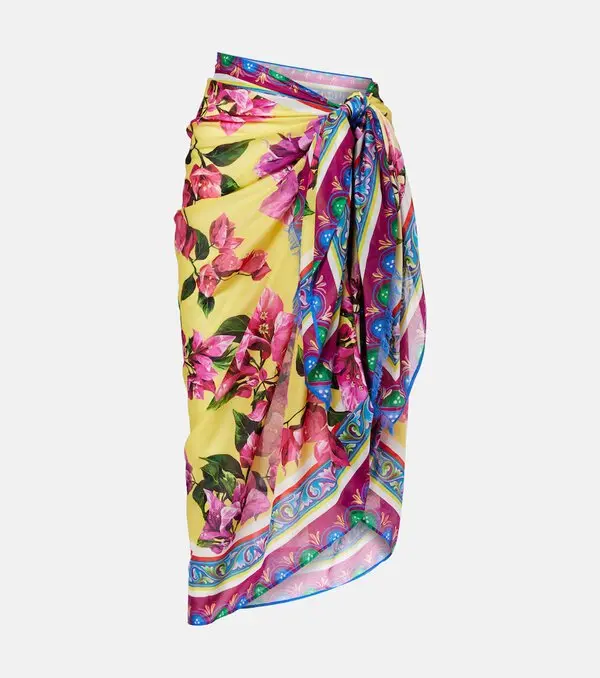 Dolce & Gabbana Floral Cotton Cover-up - Multicoloured