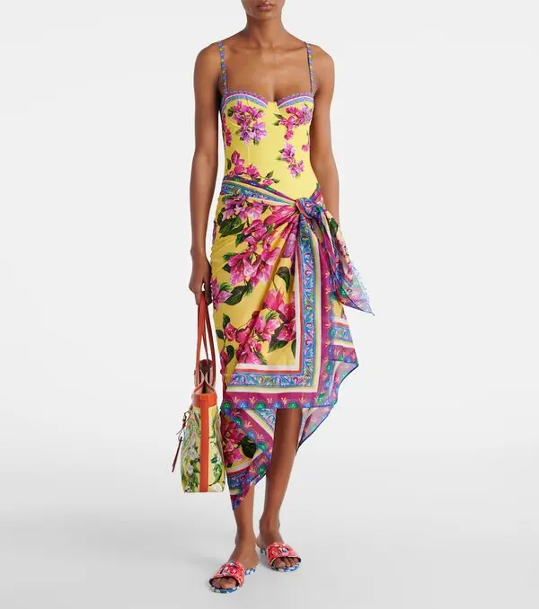 Dolce & Gabbana Floral Cotton Cover-up - Multicoloured