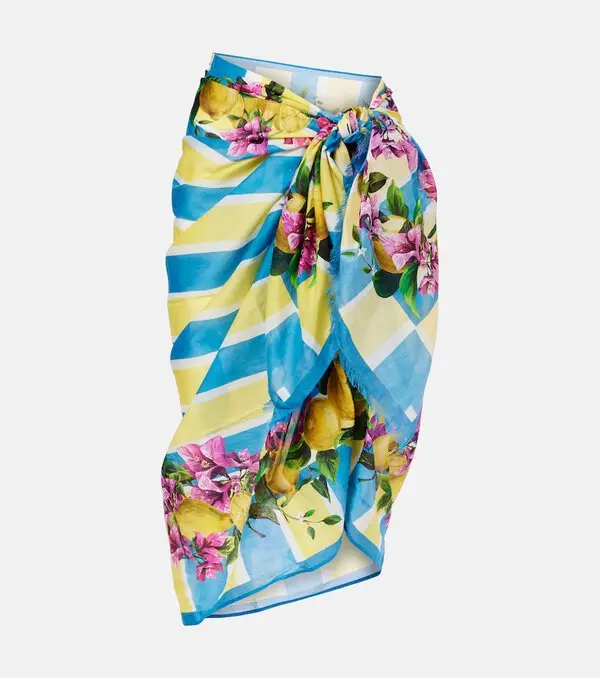 Dolce & Gabbana Floral Cotton Cover-up - Multicoloured
