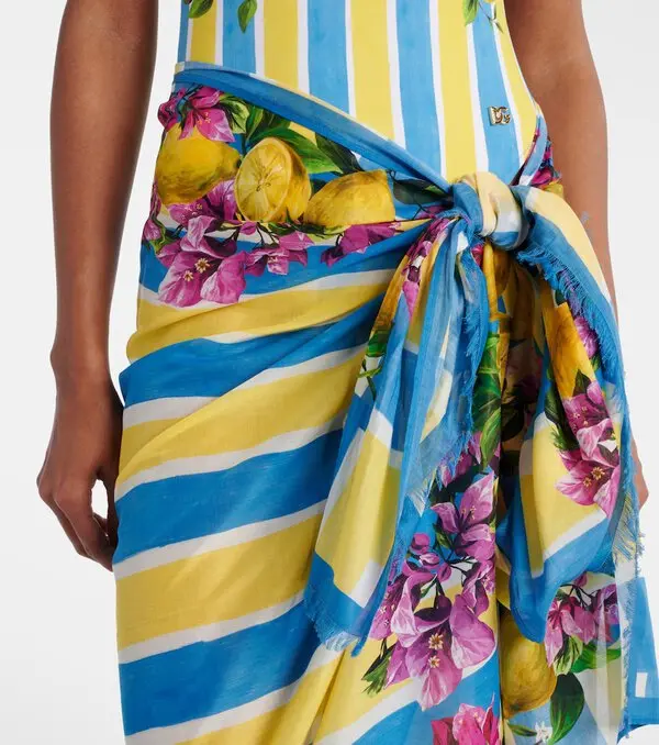 Dolce & Gabbana Floral Cotton Cover-up - Multicoloured