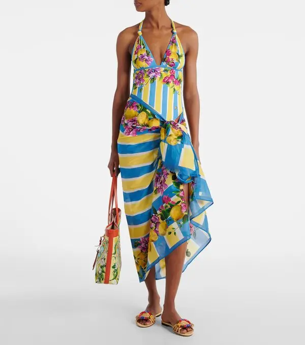 Dolce & Gabbana Floral Cotton Cover-up - Multicoloured