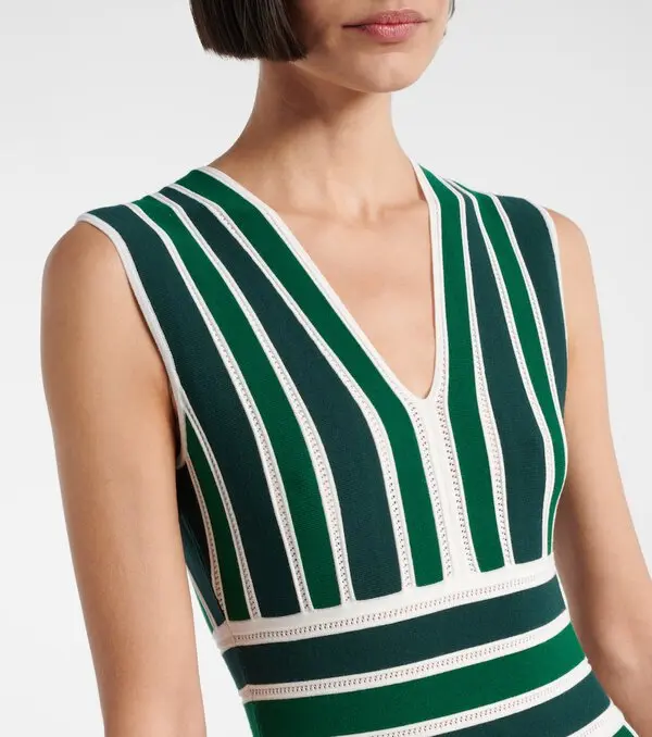 Max Mara Striped Maxi Dress