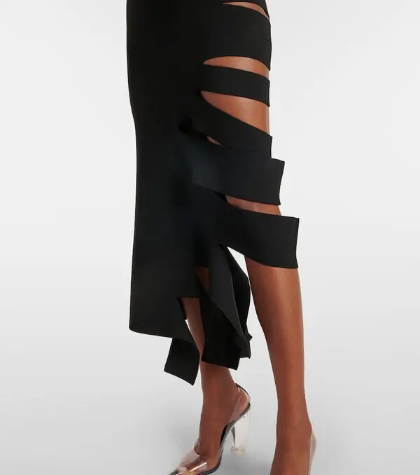 MUGLER Cutout Midi Dress