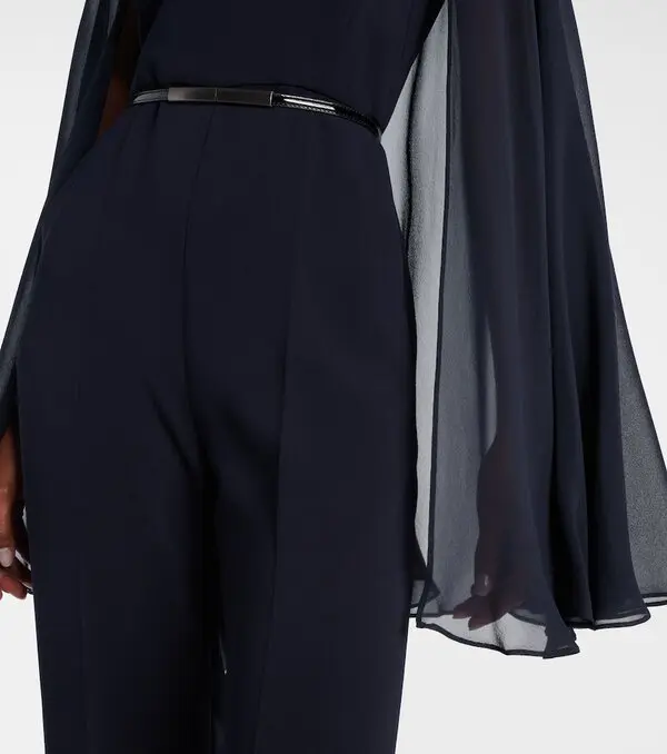 Max Mara Vertice Caped Cady Jumpsuit