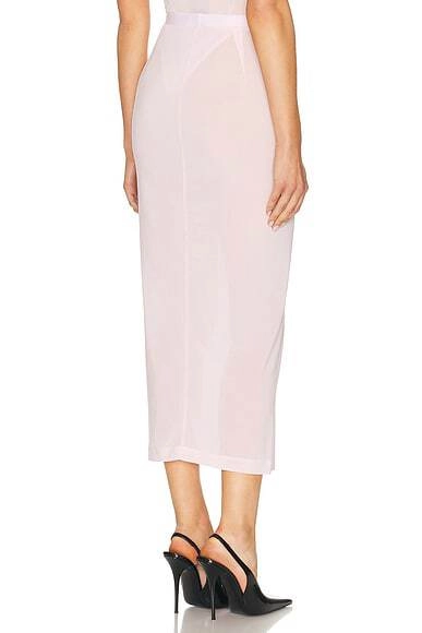 Wardrobe.NYC Sheer Tube Skirt - Blush
