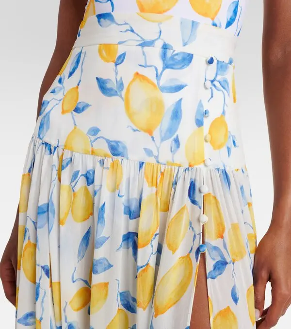 ALEXANDRA MIRO Jamie Sheer Maxi Skirt