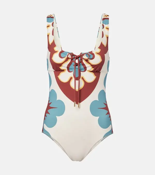 La DoubleJ Sunset Printed One-piece Swimsuit - Multicoloured
