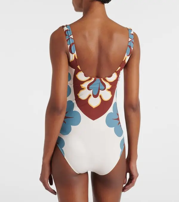 La DoubleJ Sunset Printed One-piece Swimsuit - Multicoloured
