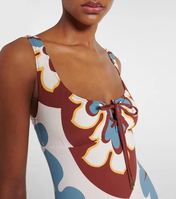 La DoubleJ Sunset Printed One-piece Swimsuit - Multicoloured