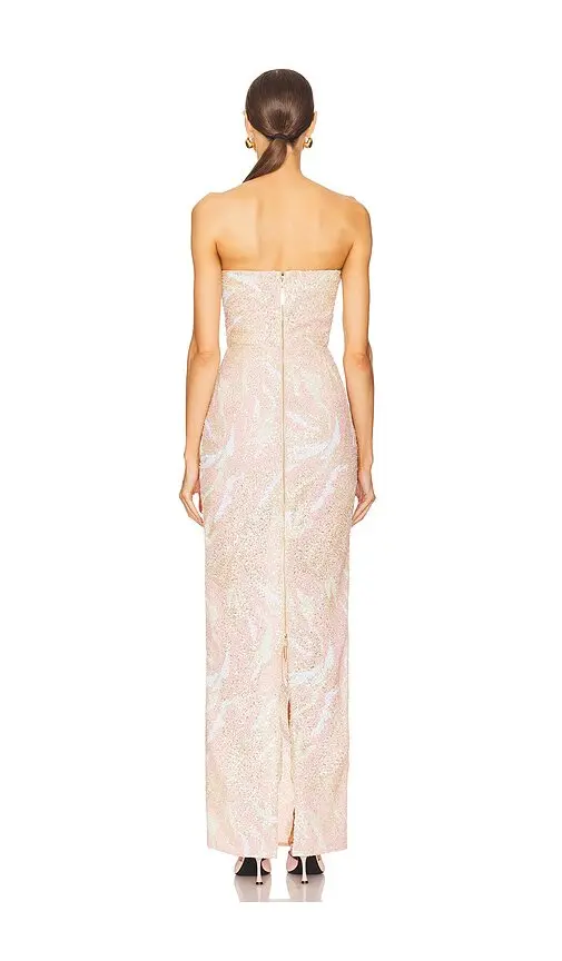 BRONX BANCO Dahlia Strapless Maxi Dress