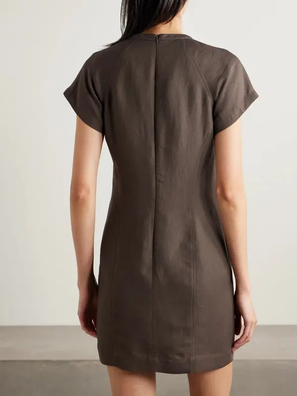 Brunello Cucinelli Bead-embellished Twill Mini Dress