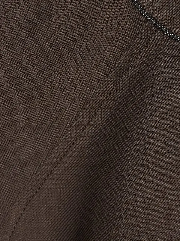 Brunello Cucinelli Bead-embellished Twill Mini Dress