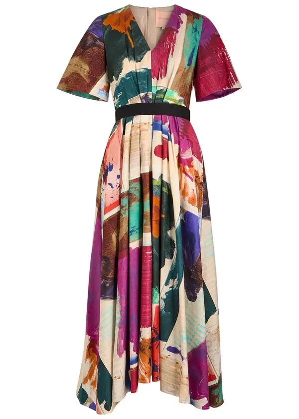 ROKSANDA Maite Printed Cotton Midi Dress