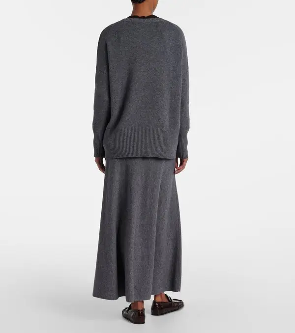 LISA YANG Mila Cashmere Sweater - Grey