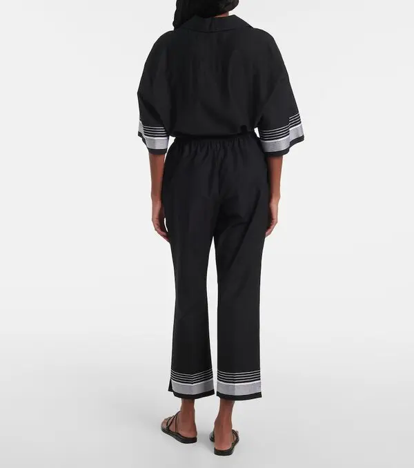 JOSEPH Tottenham Cropped Straight Pants
