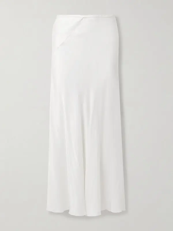 THE ROW Luce Washed-satin Maxi Skirt