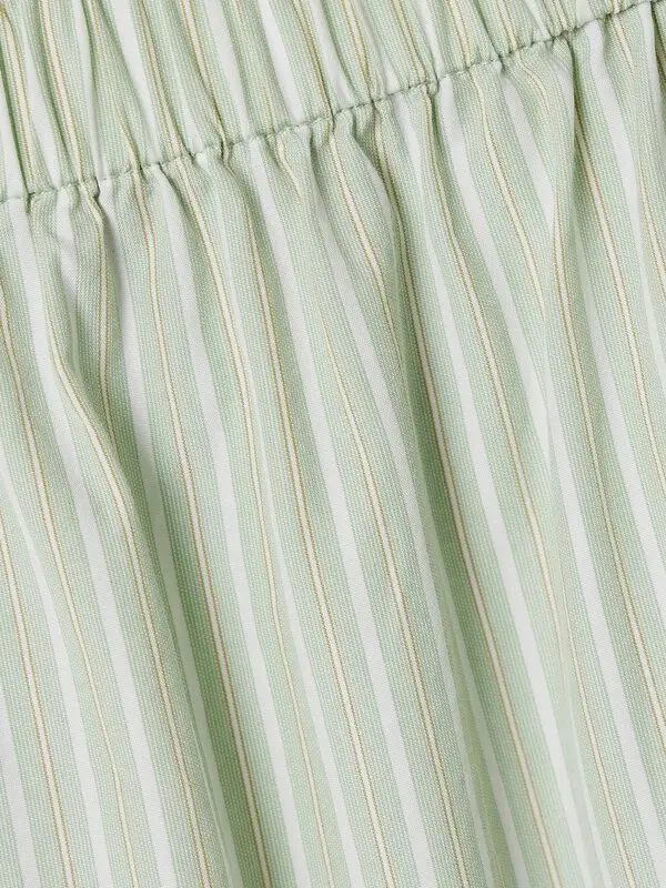 THE ROW Zinnia Striped Cotton-poplin Shorts