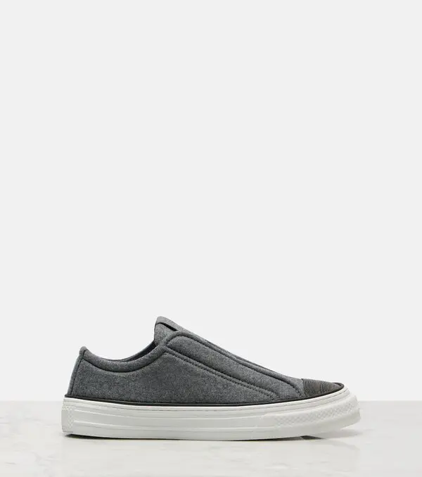 Brunello Cucinelli Low-top Slip-on Sneakers