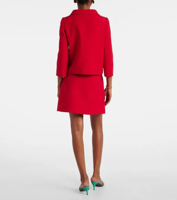 Valentino Garavani Crepe Couture Embellished Blazer