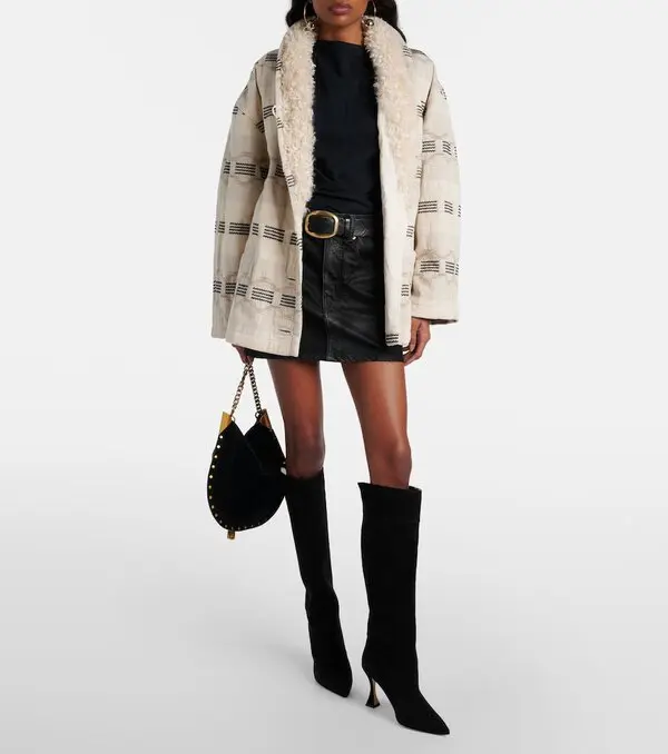 Manolo Blahnik Suede Knee-high Boots