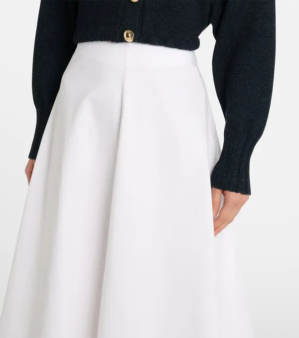 Altuzarra Varda Cotton-blend Midi Skirt