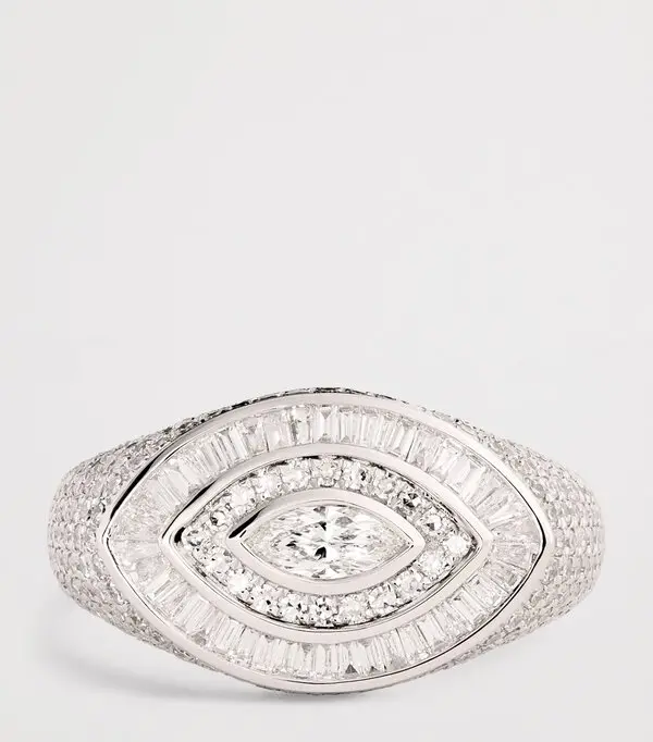 Shay Diamond And Gold Evil Eye Ring