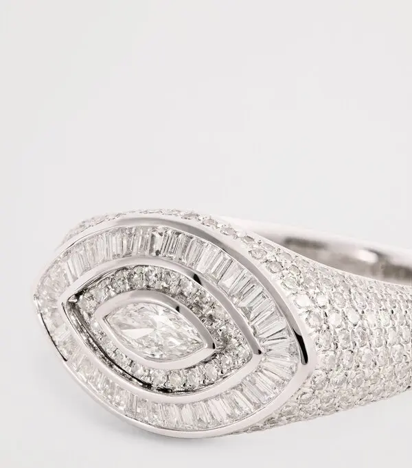 Shay Diamond And Gold Evil Eye Ring