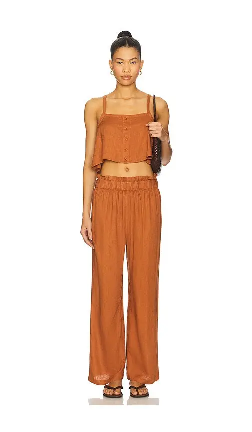 WeWoreWhat Linen Trapeze Tank