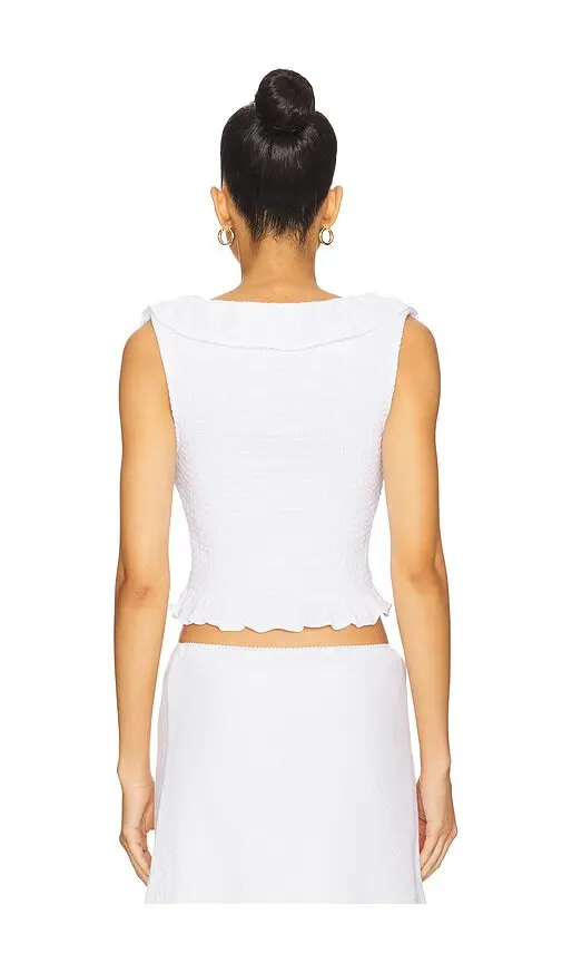 GUIZIO Paloma Smocked Top