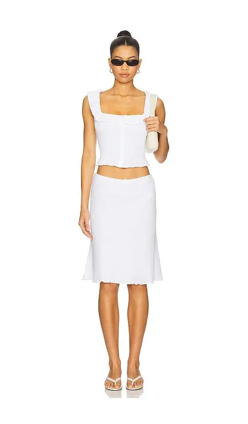GUIZIO Paloma Smocked Top