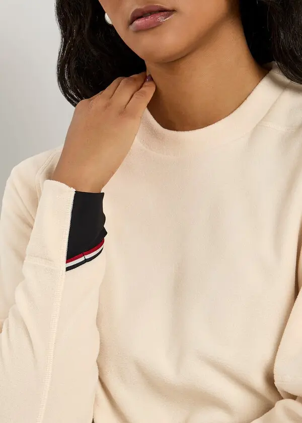 Moncler Fleece Sweatshirt With Embroidered Logo