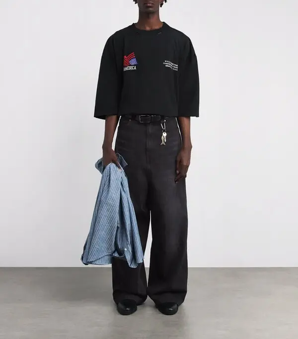 WILLY CHAVARRIA Wide Leg Carpenter Jeans