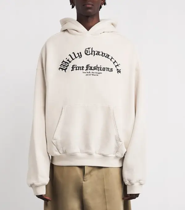 WILLY CHAVARRIA Cotton Logo Hoodie