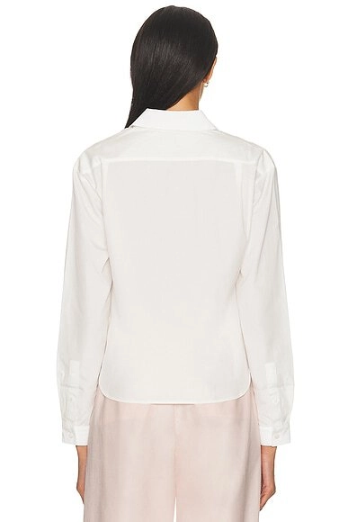 Renggli Cropped Long Sleeve Button Up Top