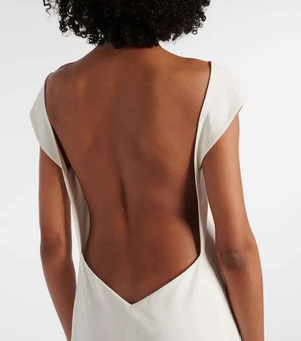 Khaite Ayame Cotton Maxi Dress - White