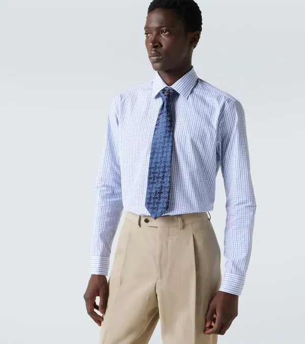 Charvet Silk Jacquard Neck Tie - Blue