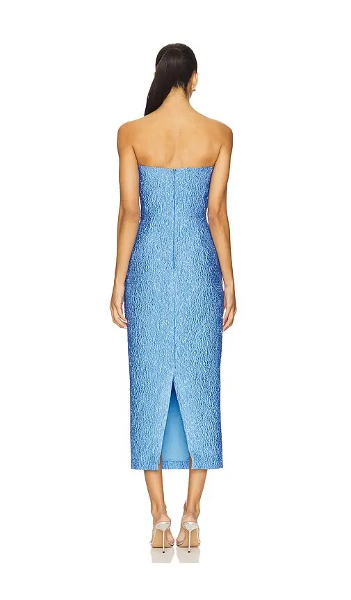 SAU LEE Jackie Jacquard Midi Dress